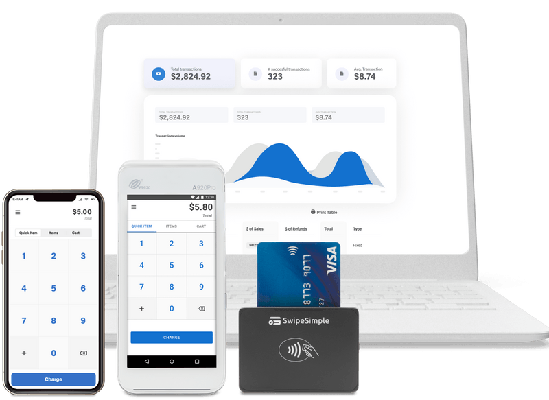 Easy credit card payment processing for small businesses with SwipeSimple Connect